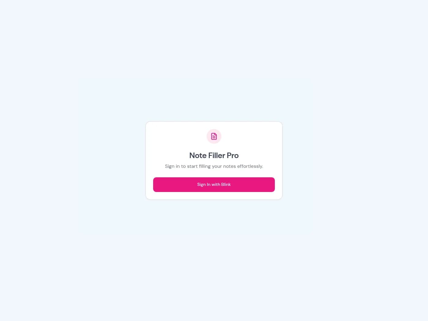 Note Filler Pro