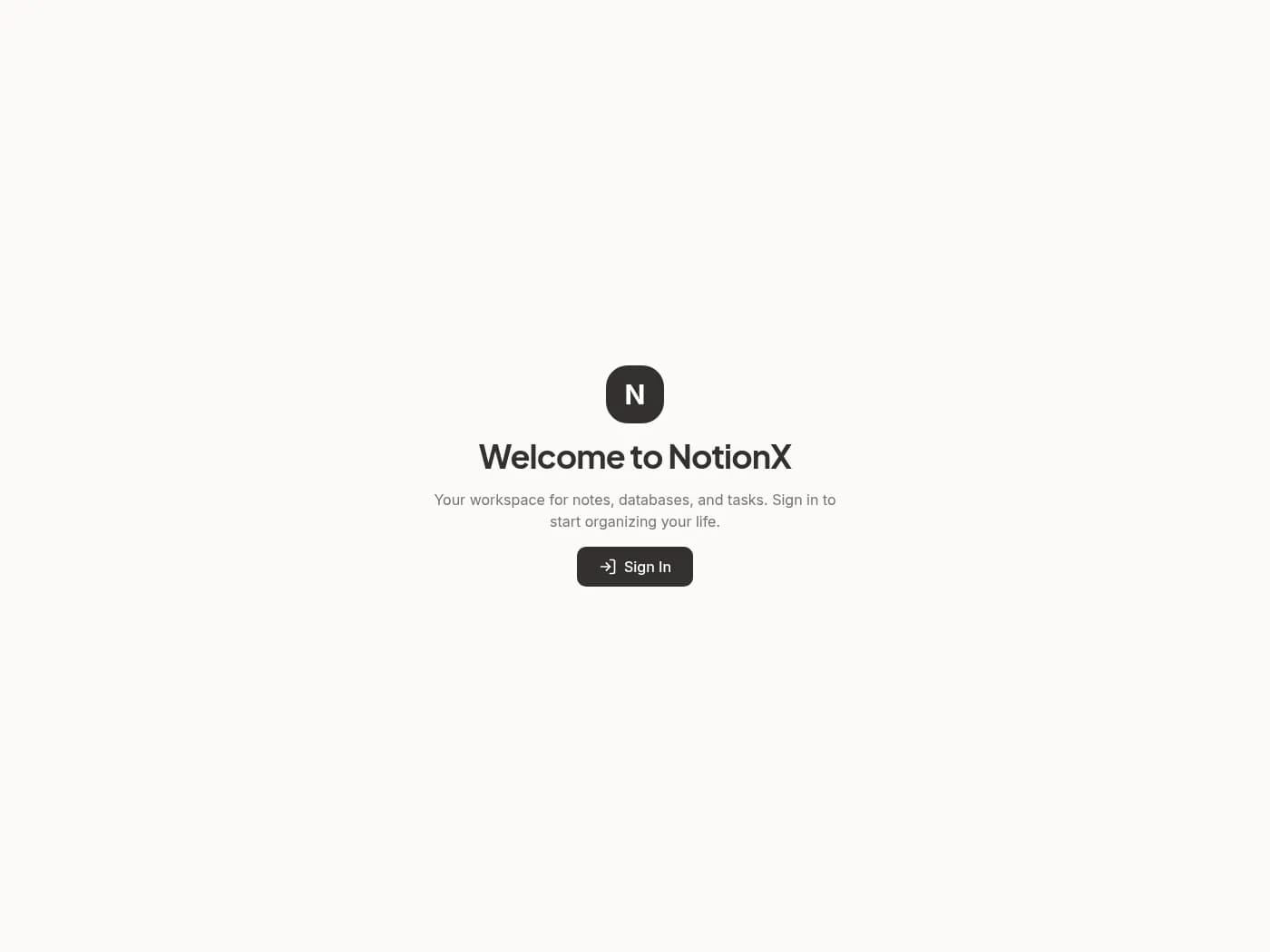NotionX Workspace