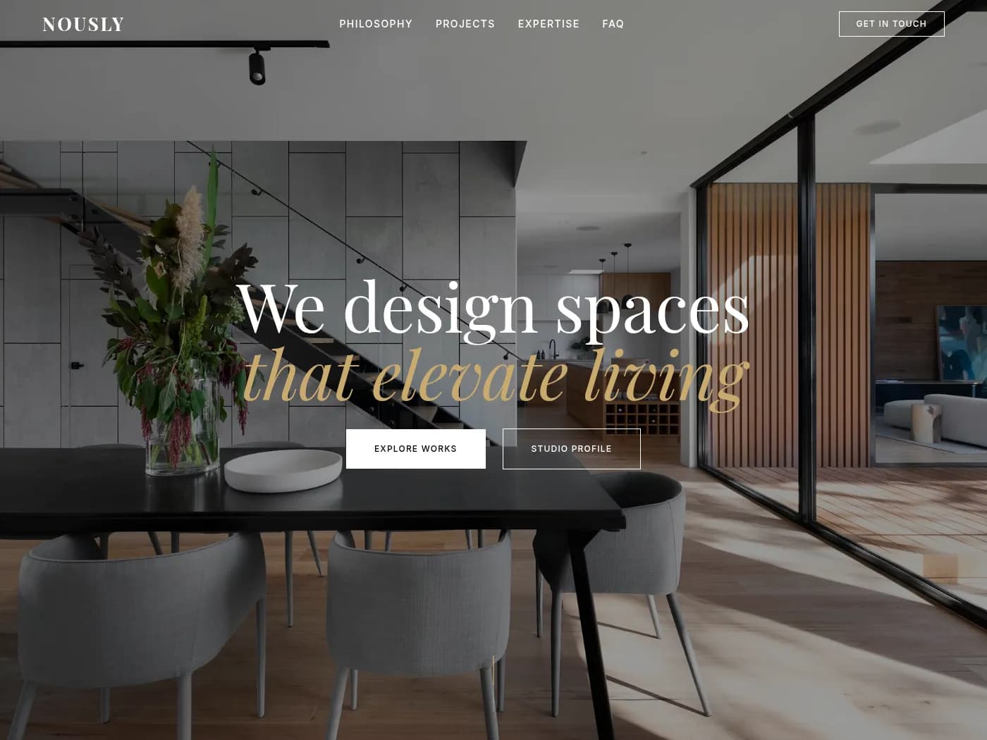 Nously Studio Landing