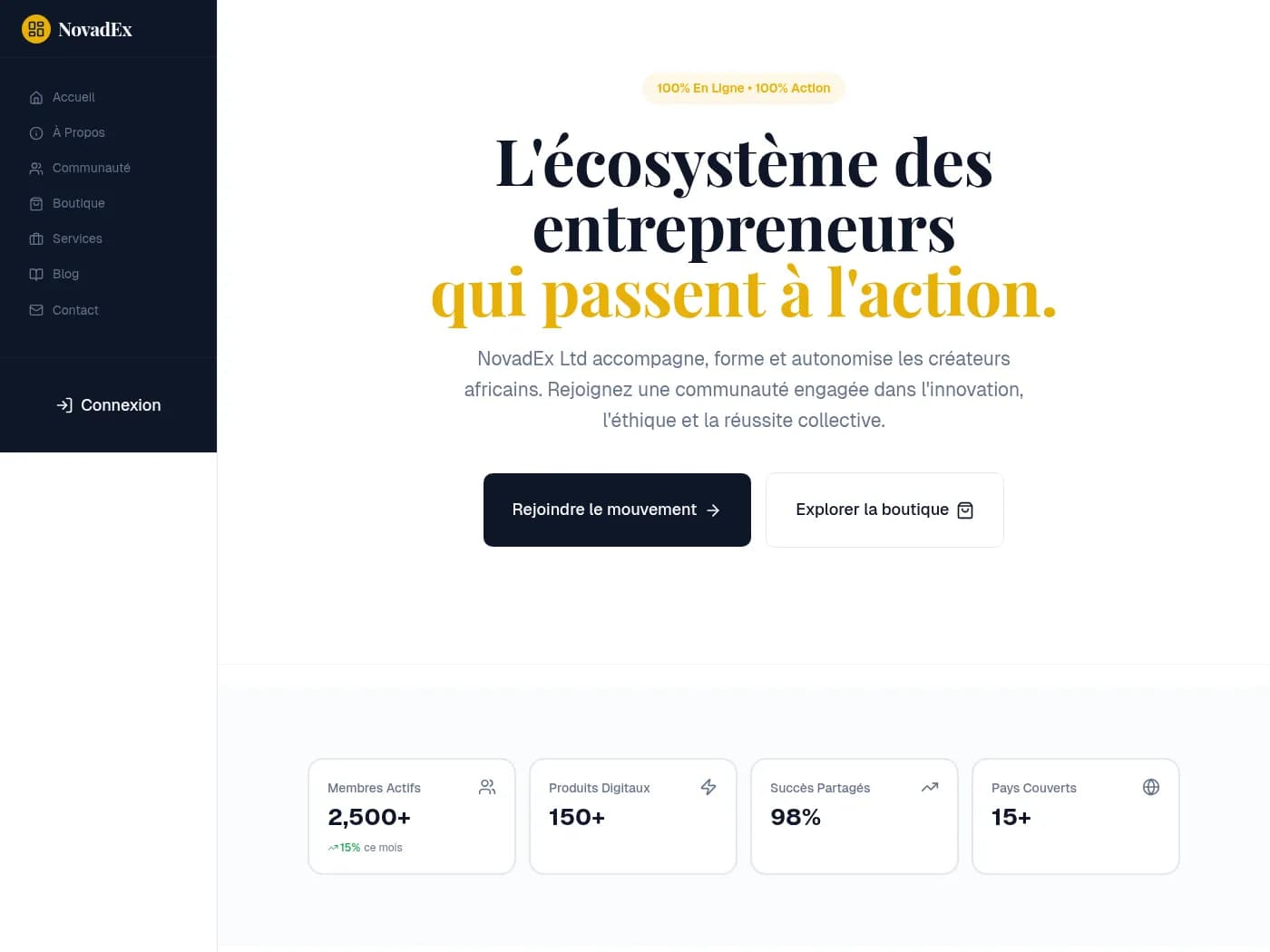 NovadEx Business Platform