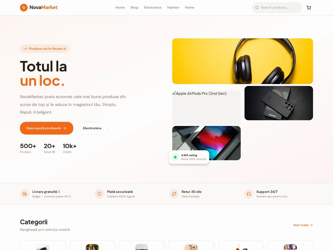 NovaMarket Online Shop