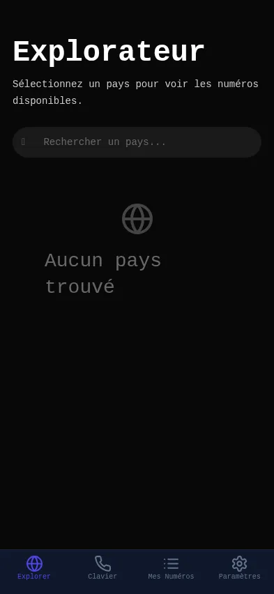 Numéro Temporaire app