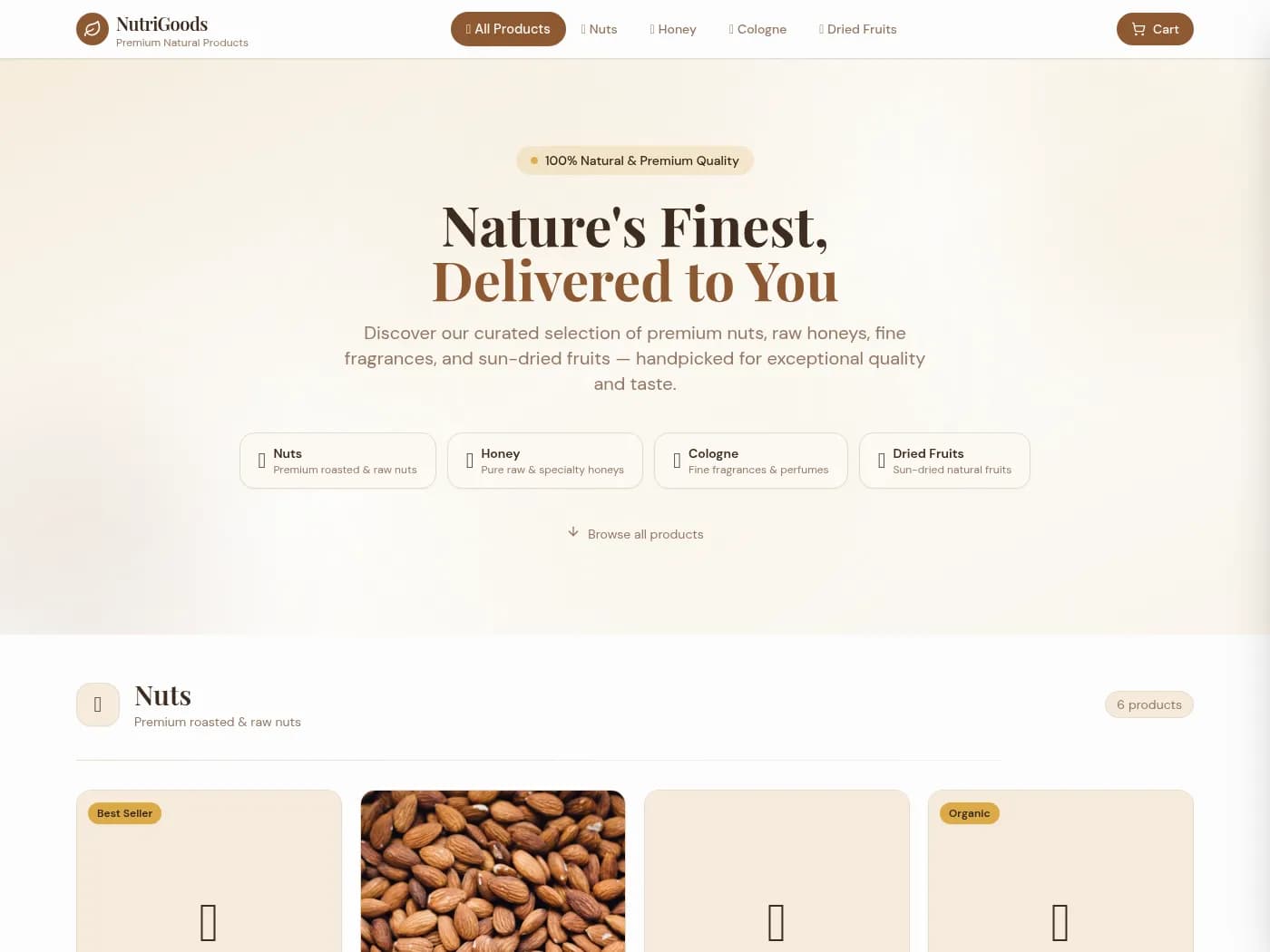 NutriGoods Storefront