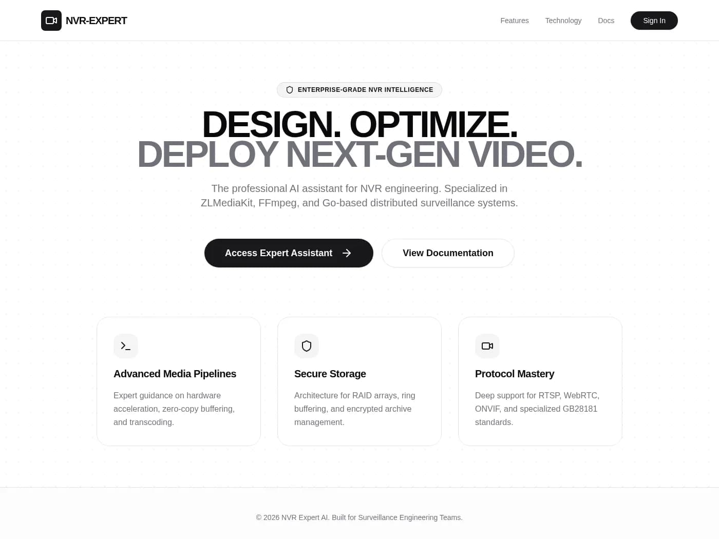 NVR Expert AI Assistant