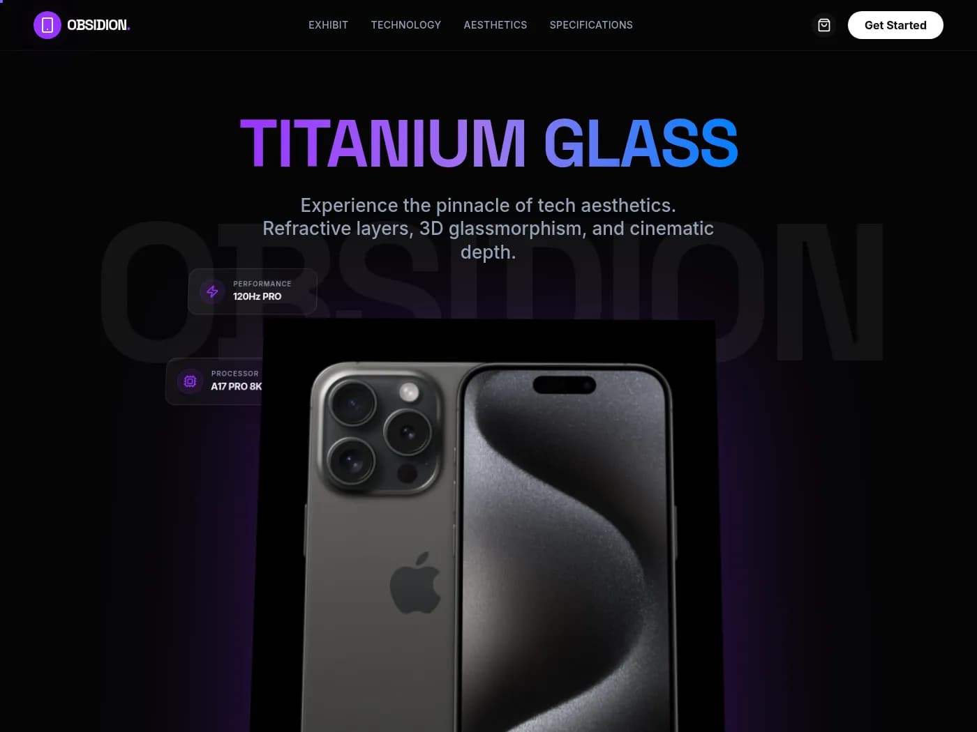 Obsidion Glass Showcase