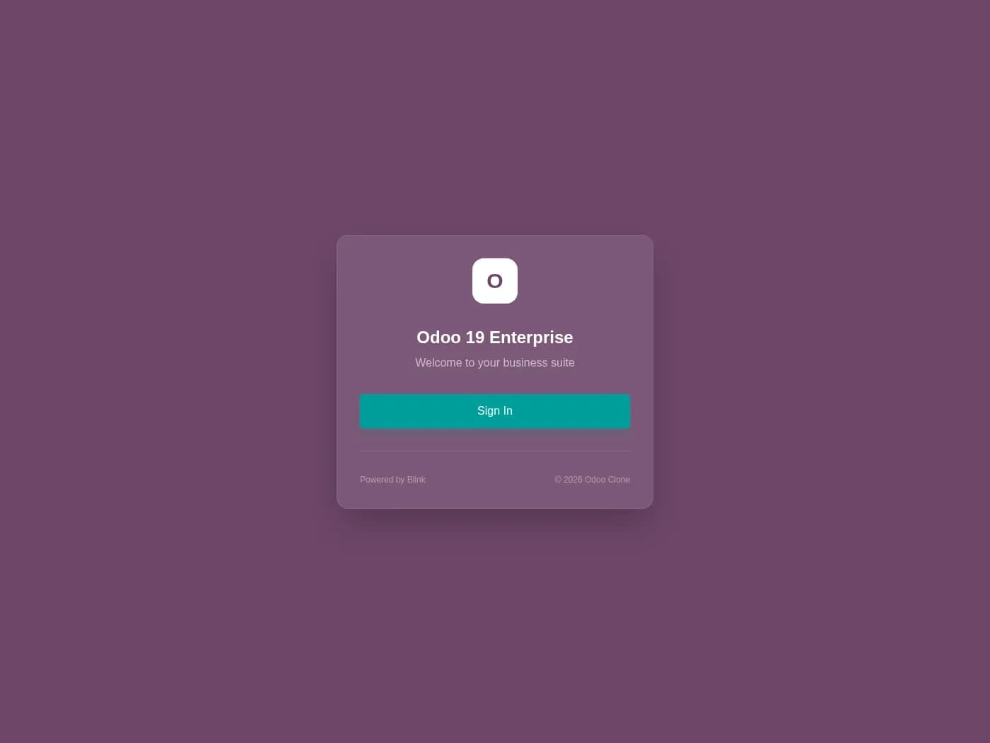 Odoo Web Enterprise Clone