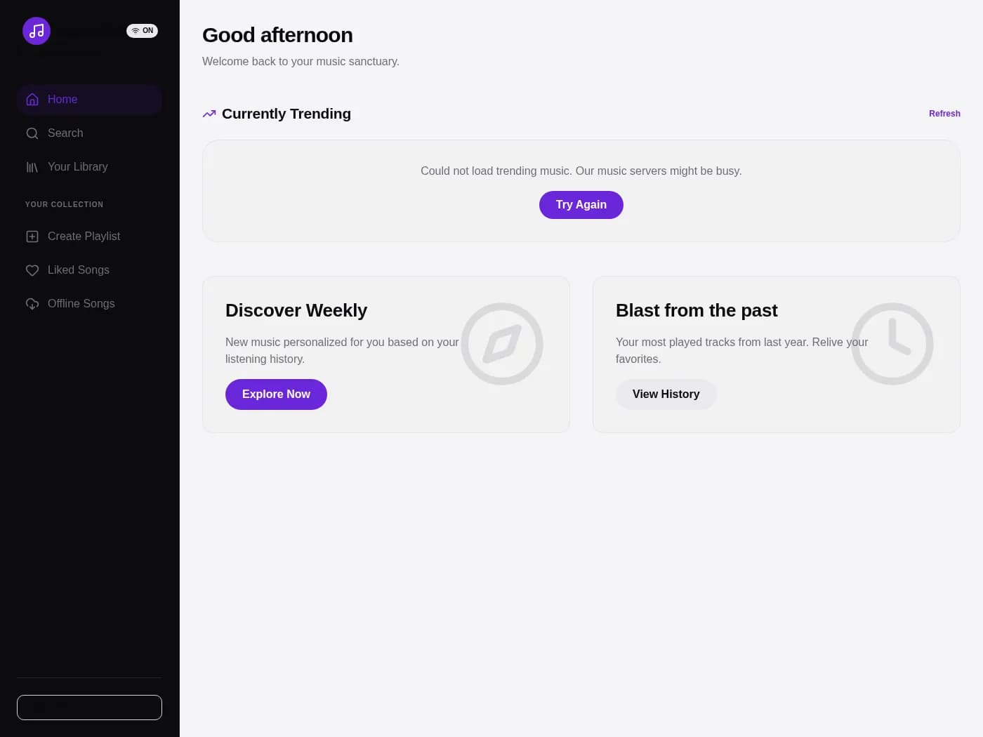 Offline Music Hub