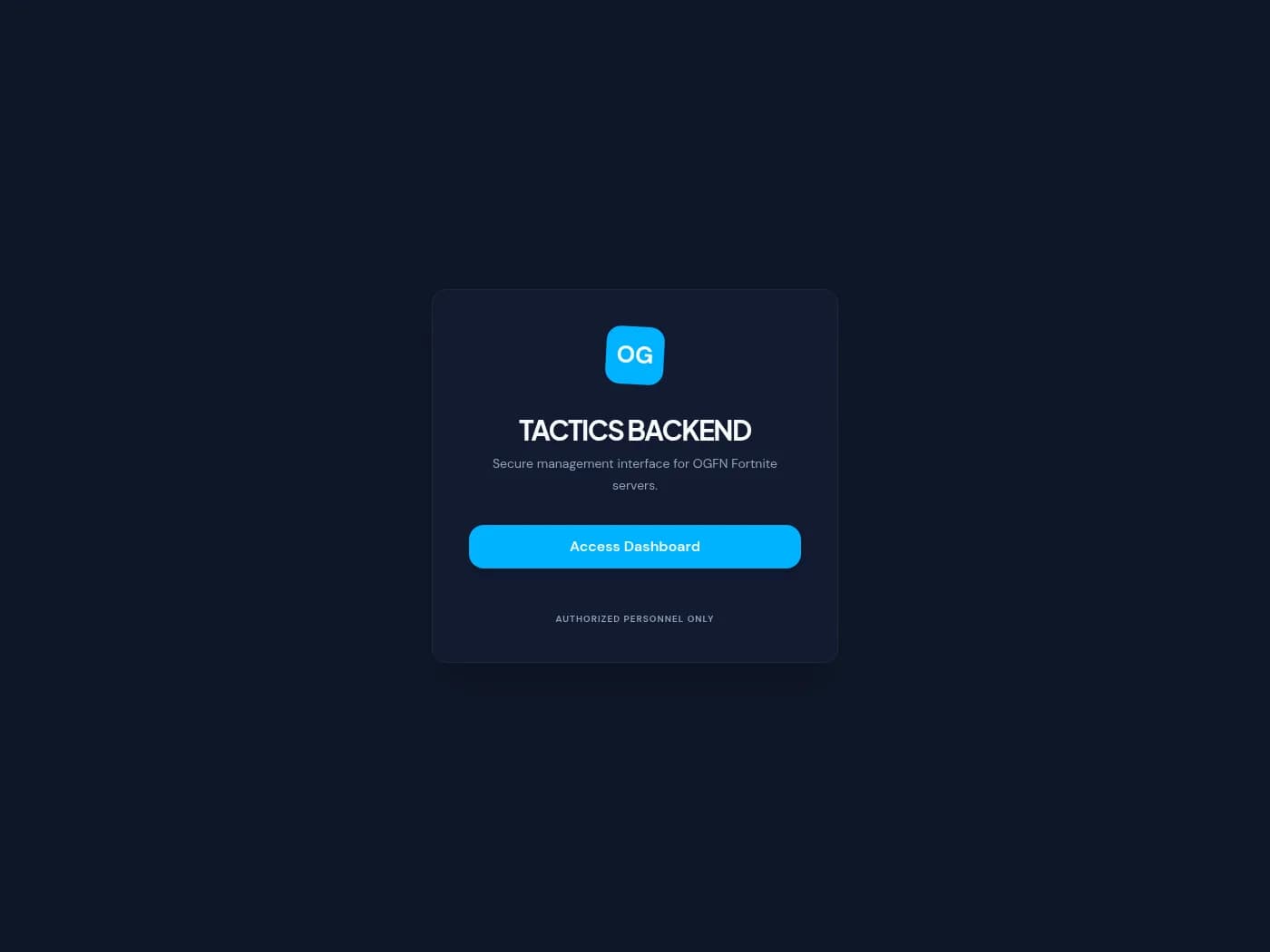 OGFN Fortnite Backend
