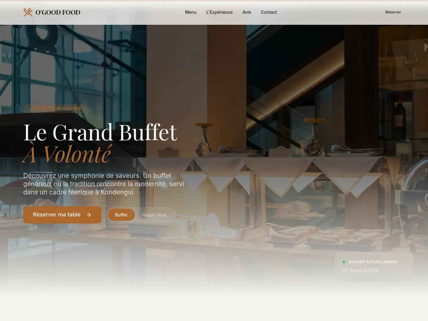 O'GOOD FOOD Web Portal