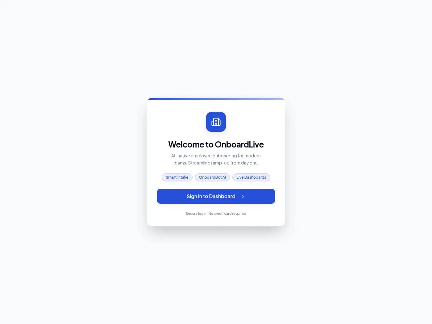 OnboardLive AI Onboarding Hub