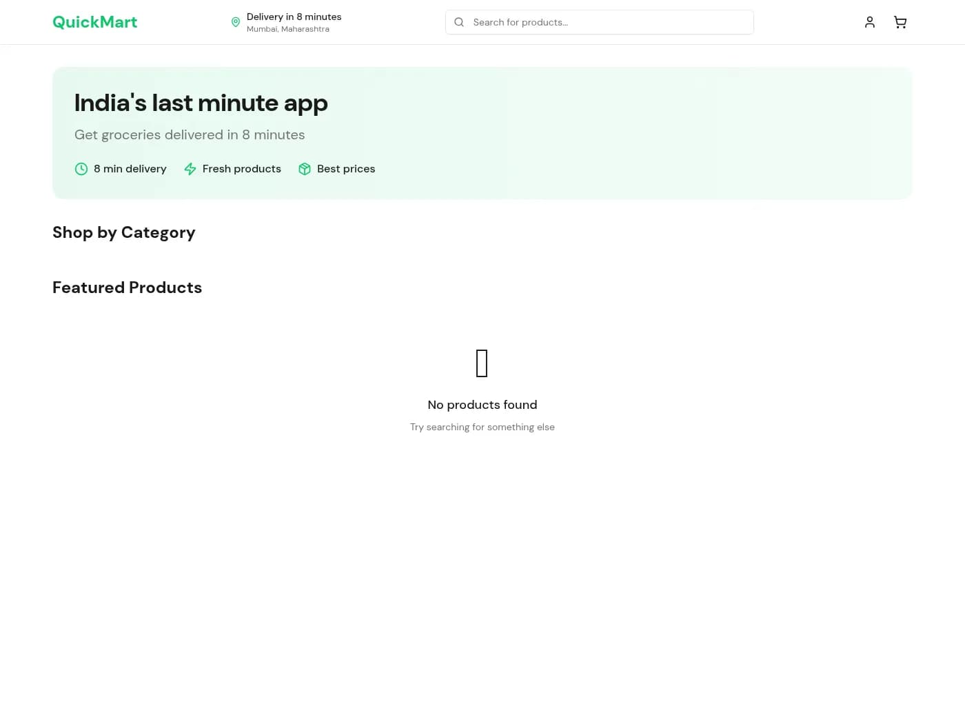 QuickMart Online Grocery