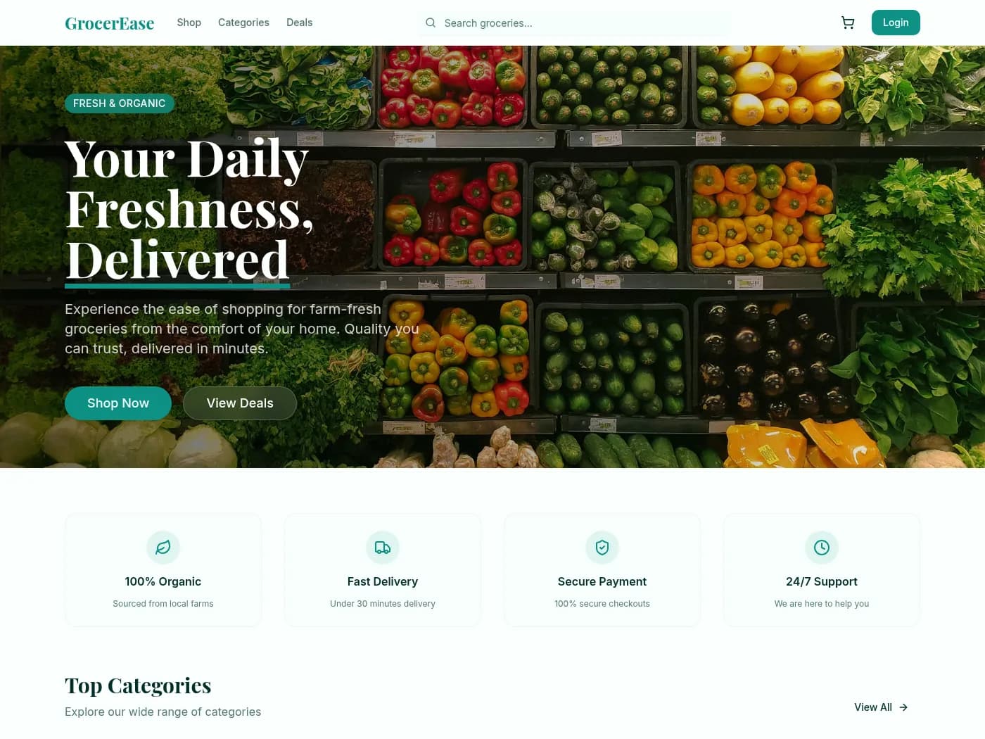 GrocerEase Online Platform