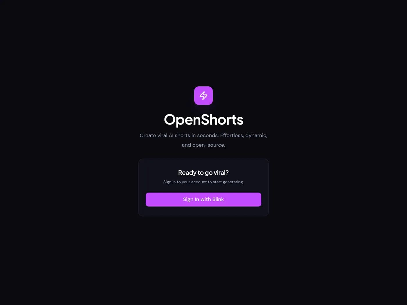 Open Shorts AI