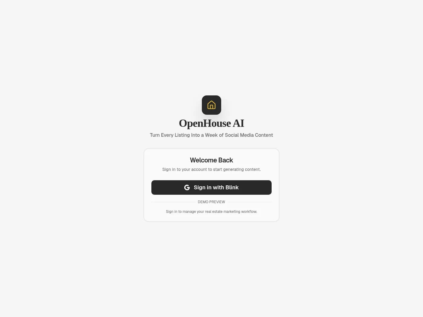 OpenHouse AI Platform