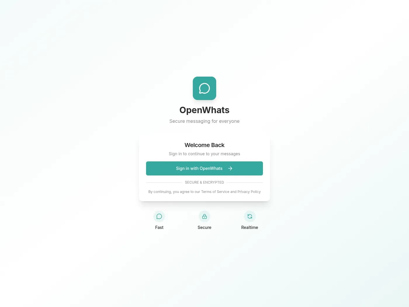 OpenWhats Messenger