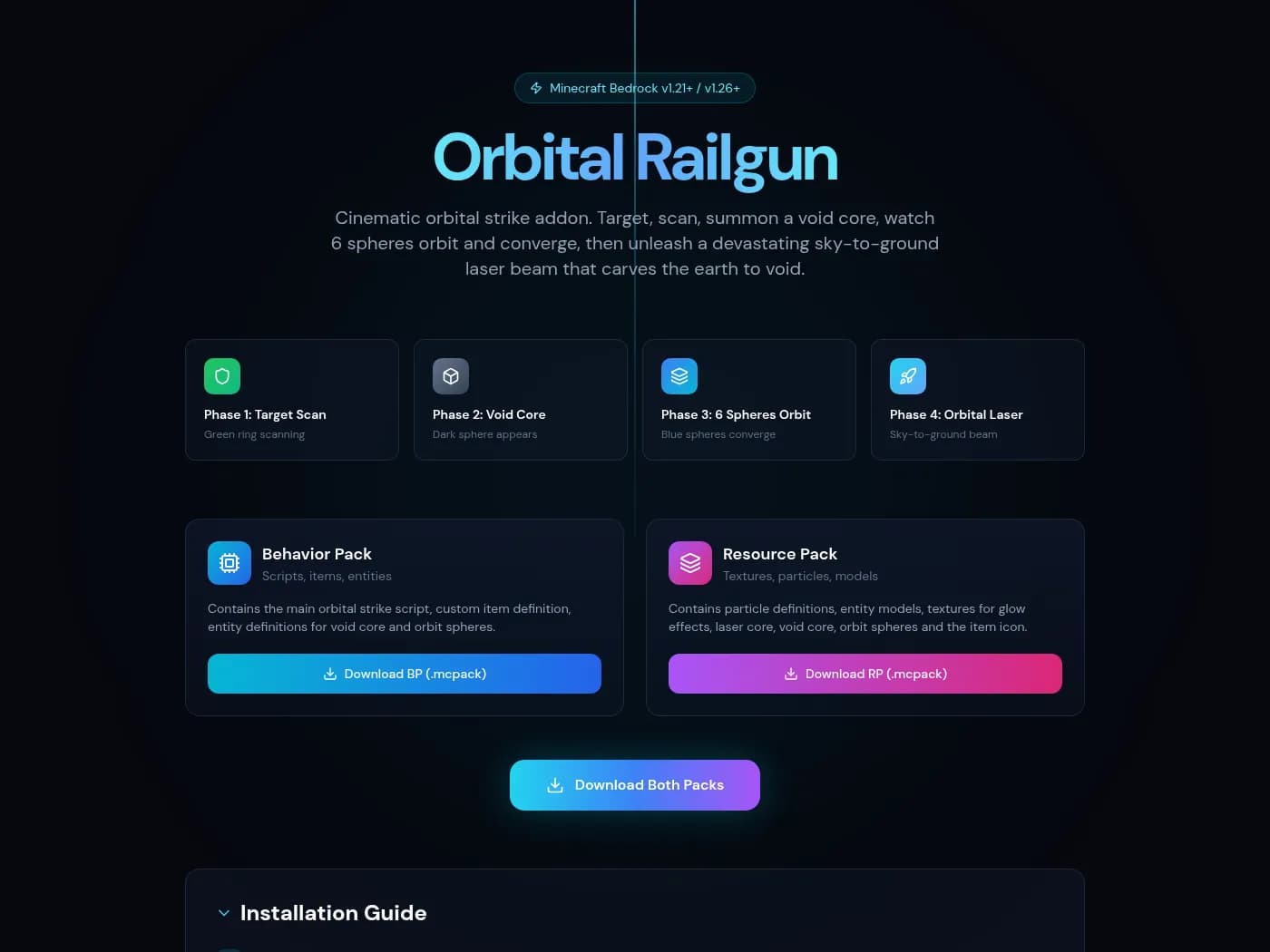 Orbital Railgun Bedrock