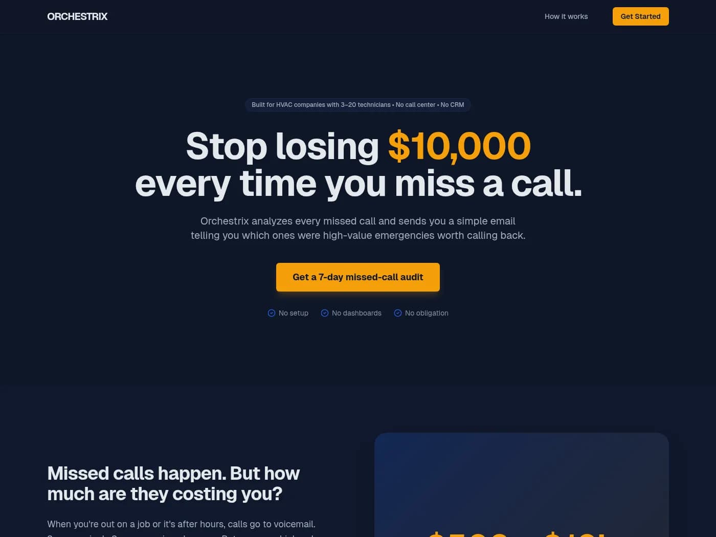 Orchestrix Audit Landing