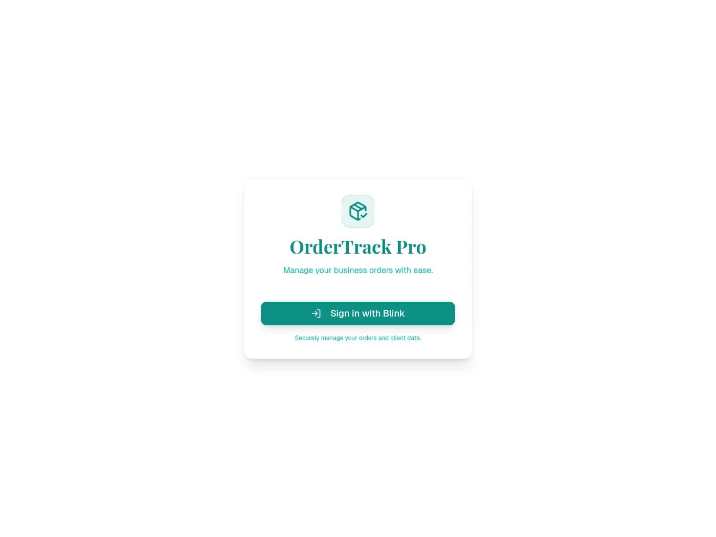 OrderTrack Pro