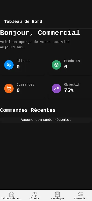 OrderApp Commercial Itinérant