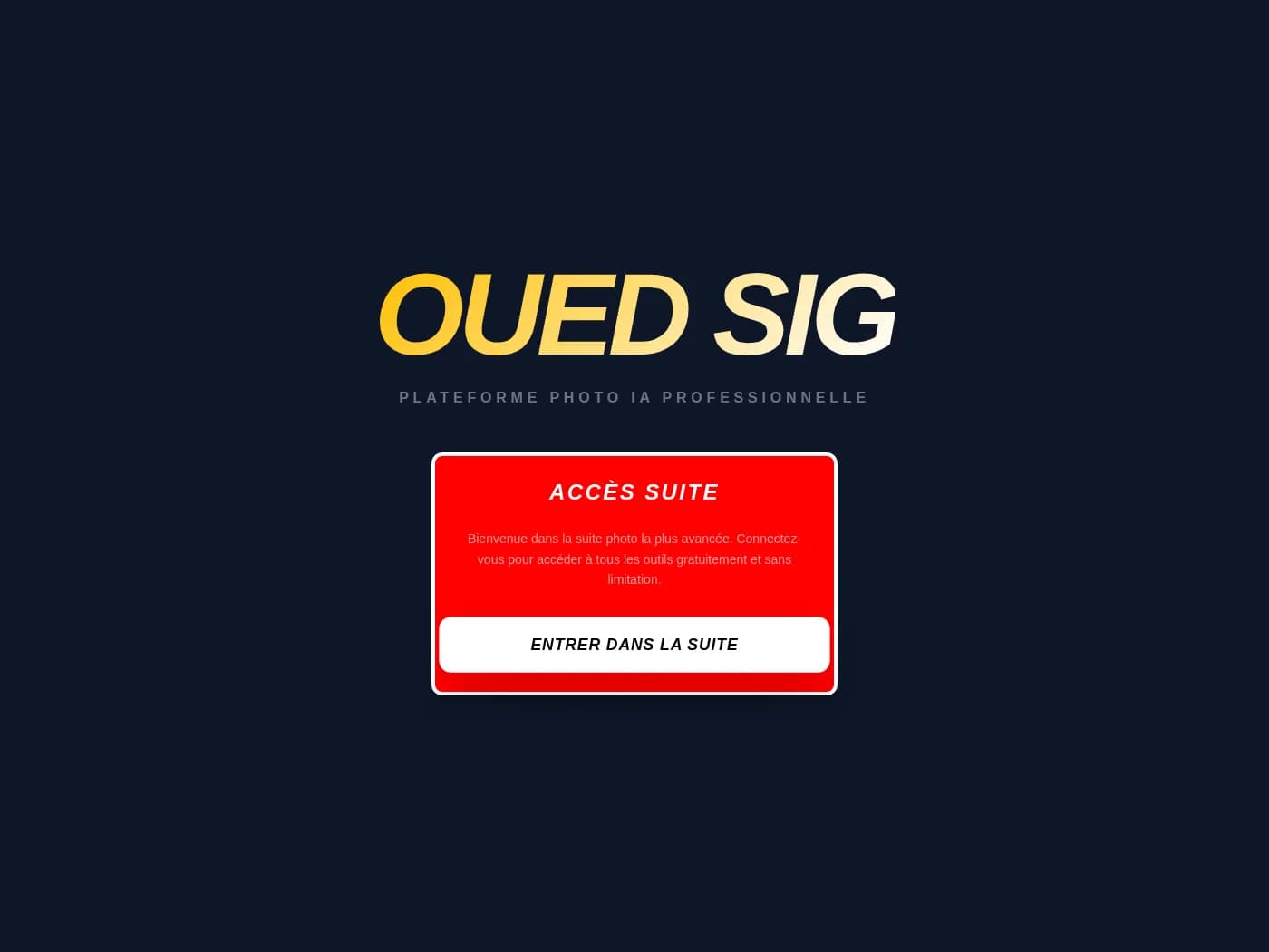 Oued Sig AI Photo Suite