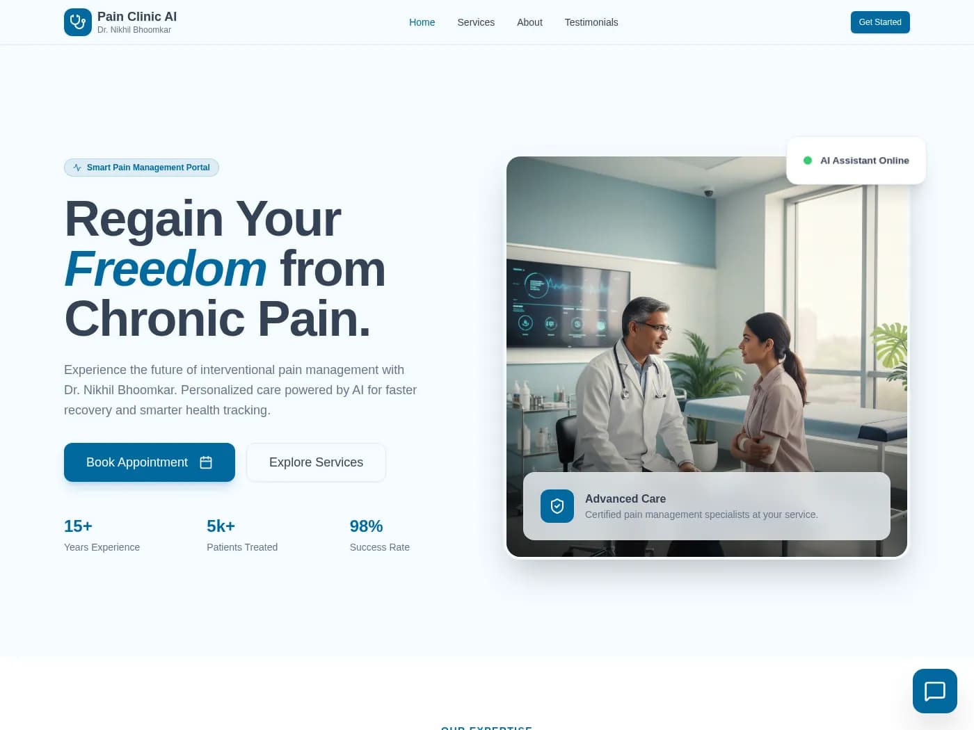 Pain Clinic AI Portal