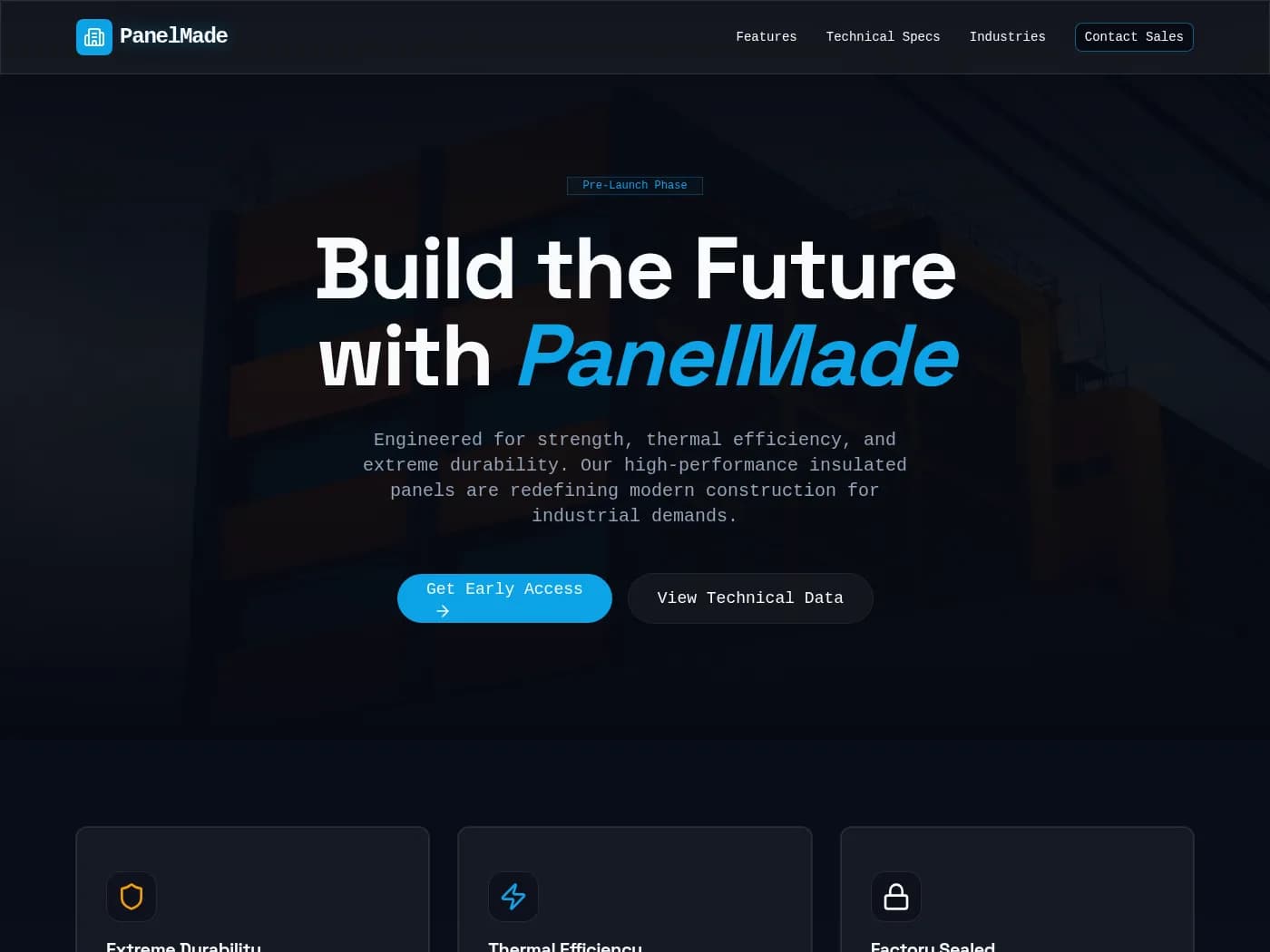 PanelMade Landing Page