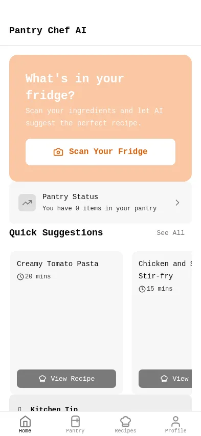 Pantry Chef AI