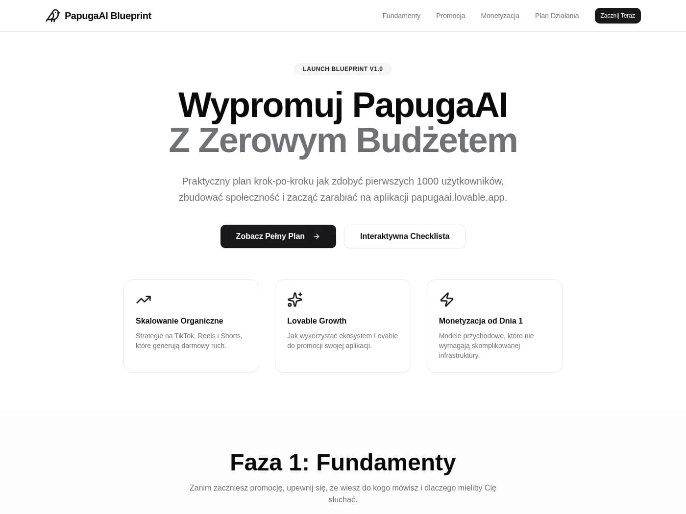 PapugaAI Launch Blueprint