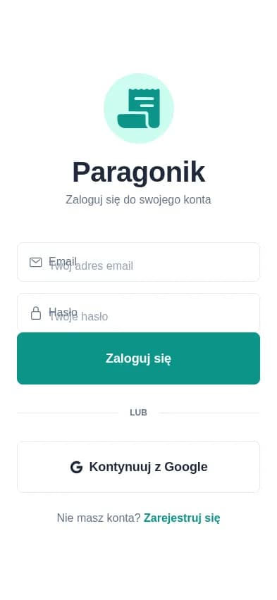 Paragonik Receipt Tracker