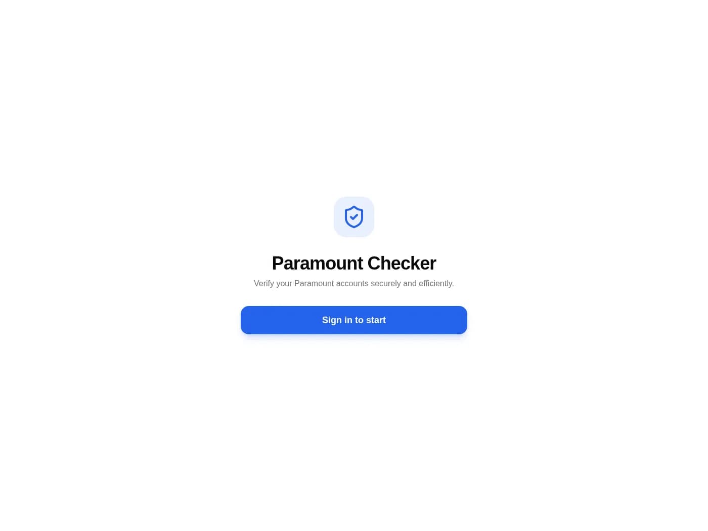 Paramount Account Checker
