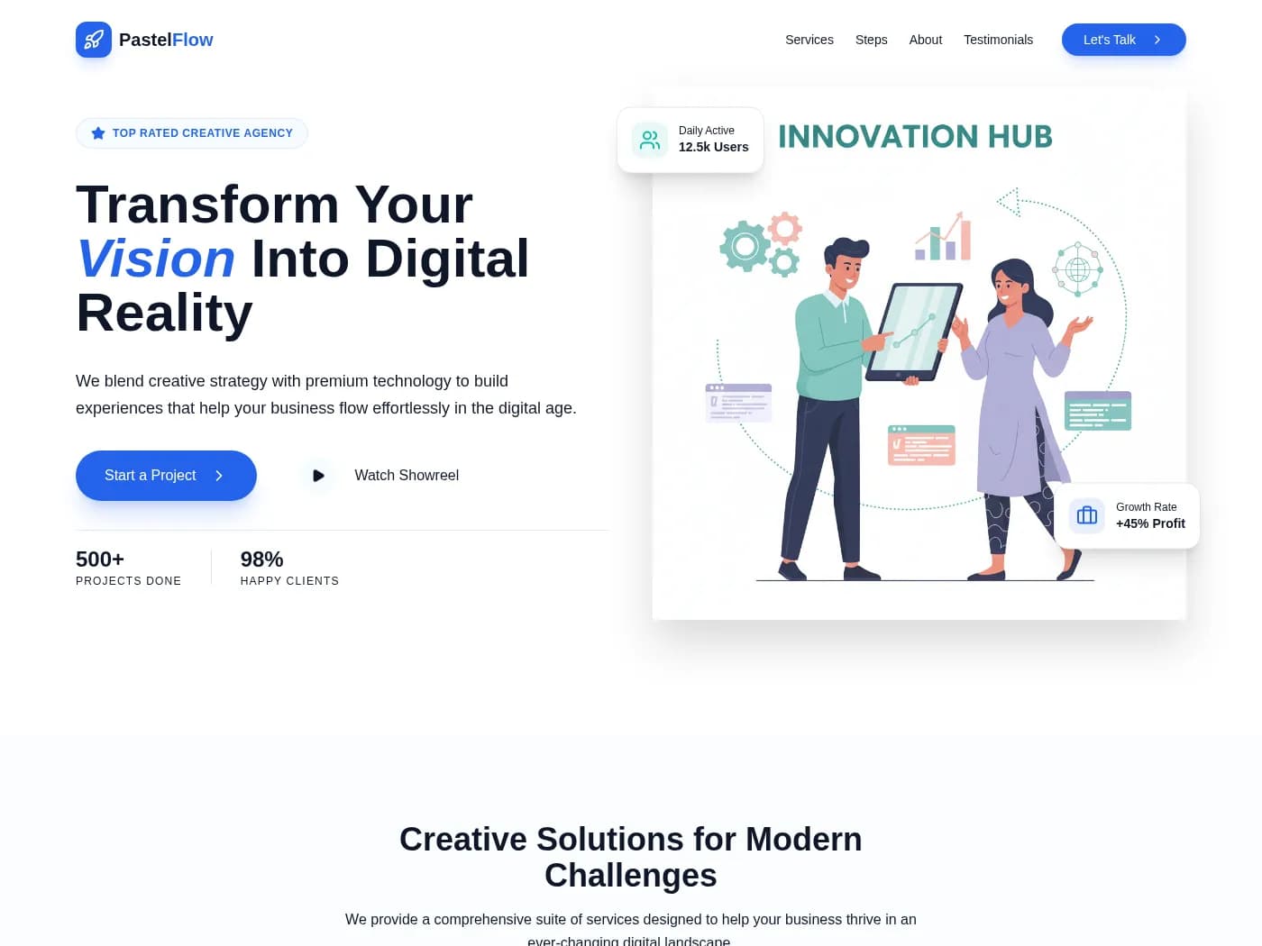 PastelFlow Creative Site