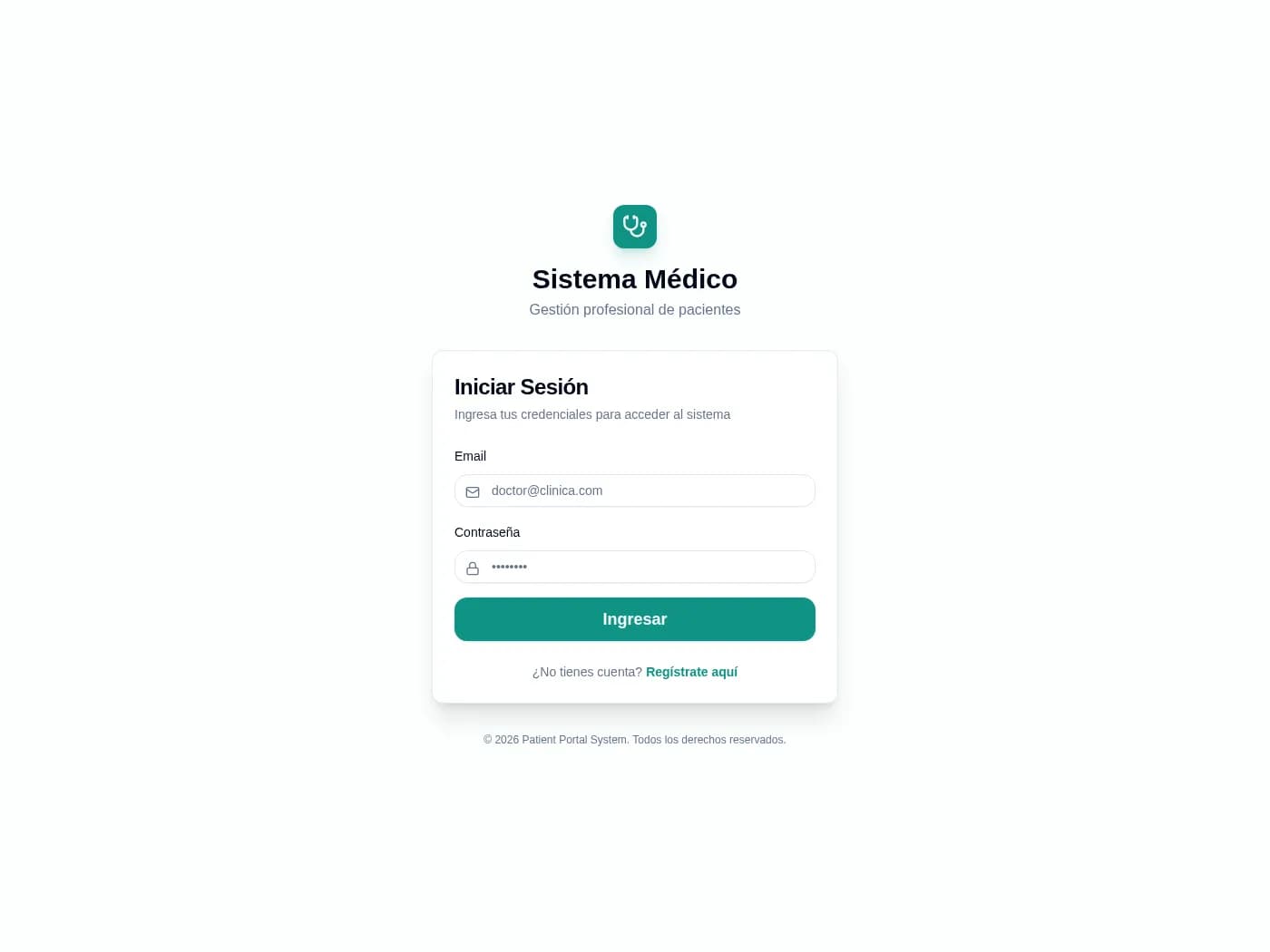 Patient Portal System