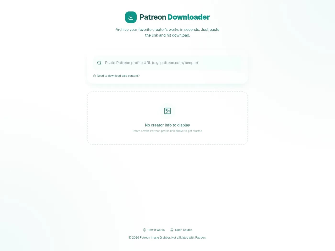 Patreon Image Grabber