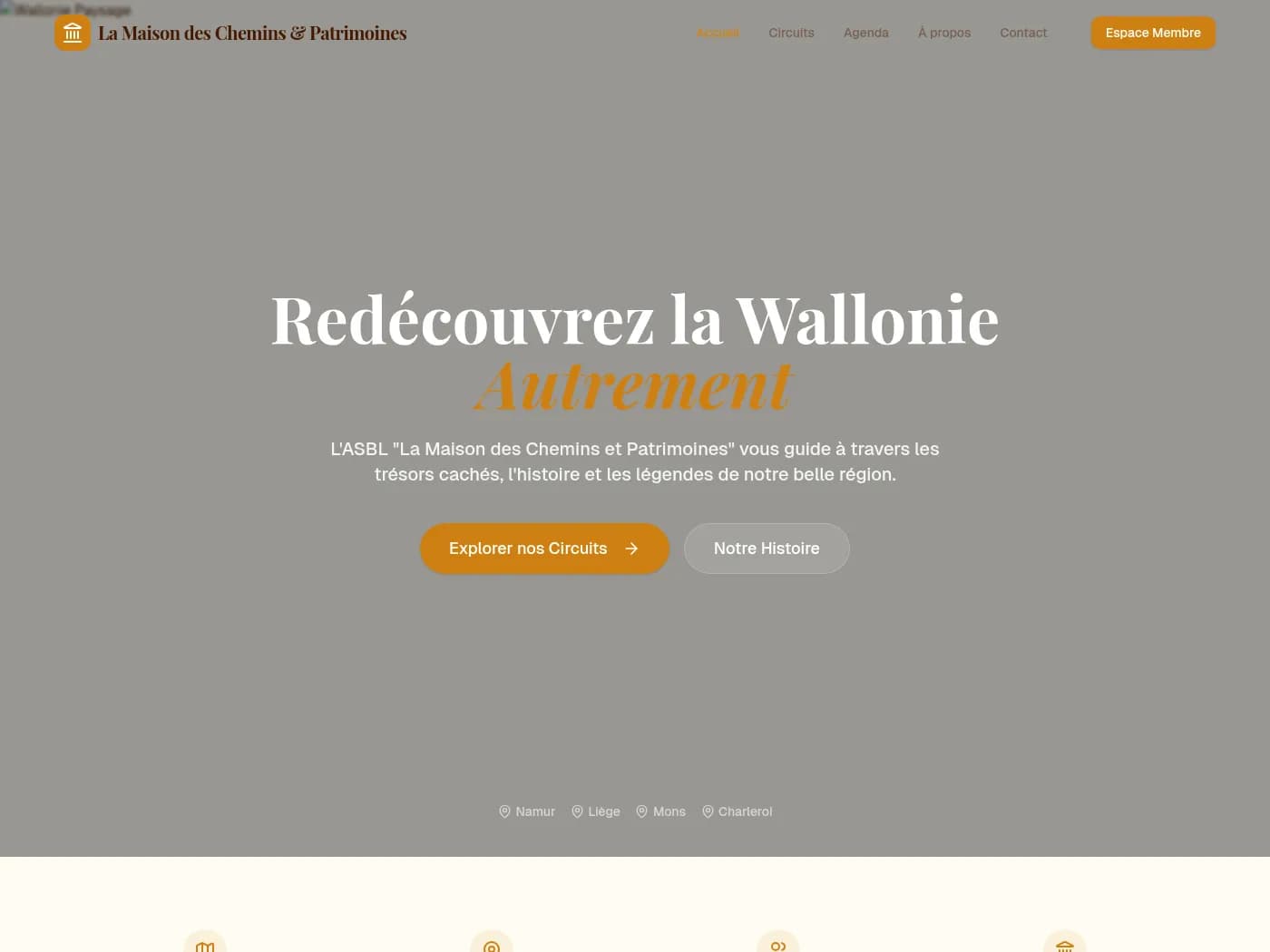 Patrimoines Wallonie Web