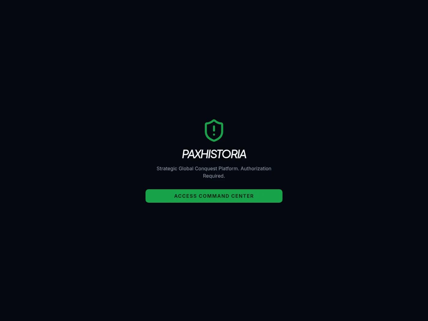 PaxHistoria Web Strategy Game