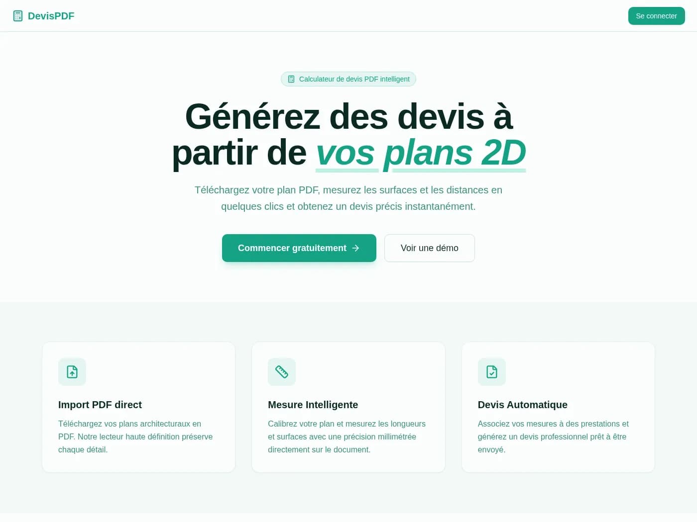 PDF Devis Calculator