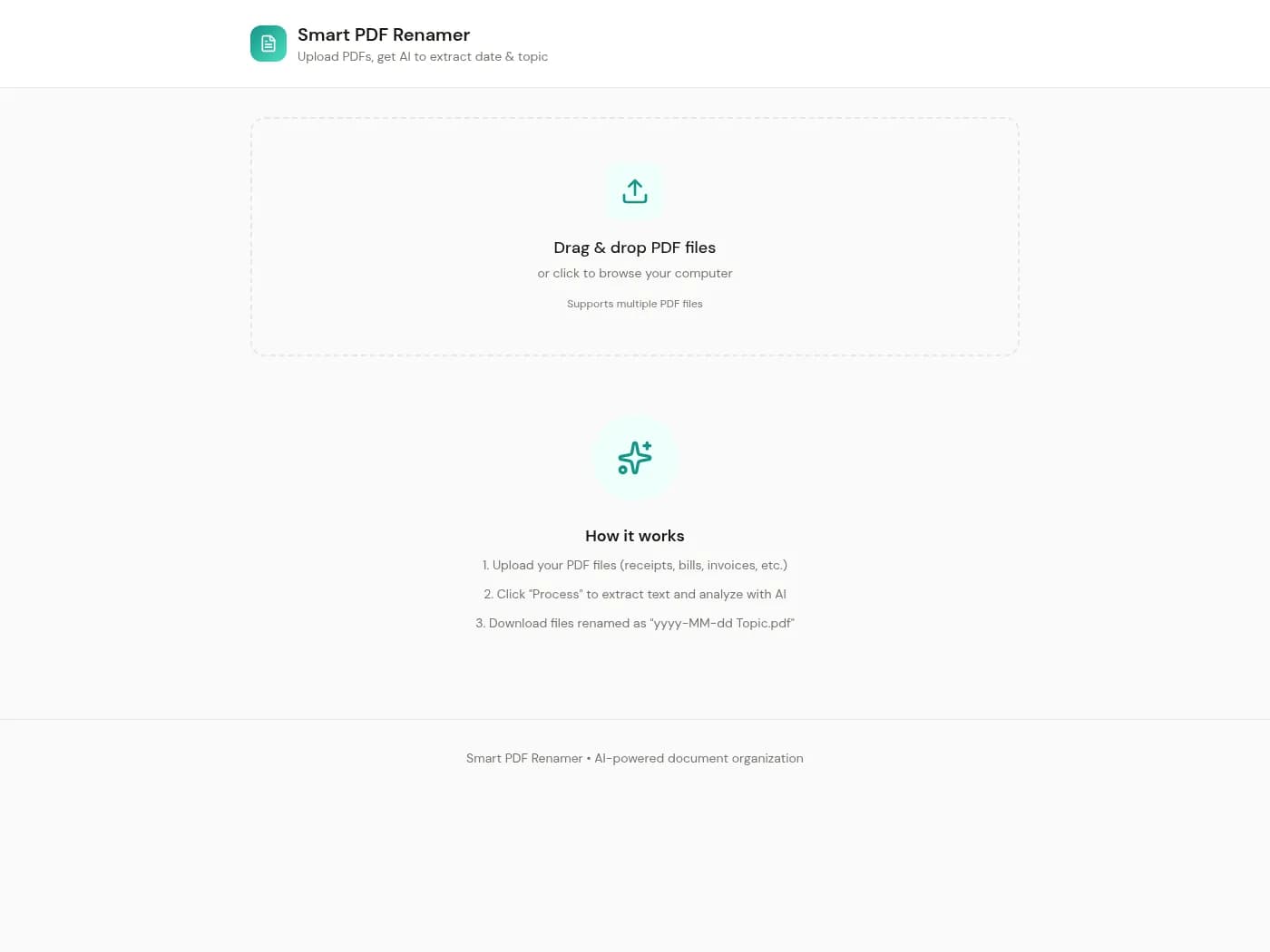 Smart PDF Renamer