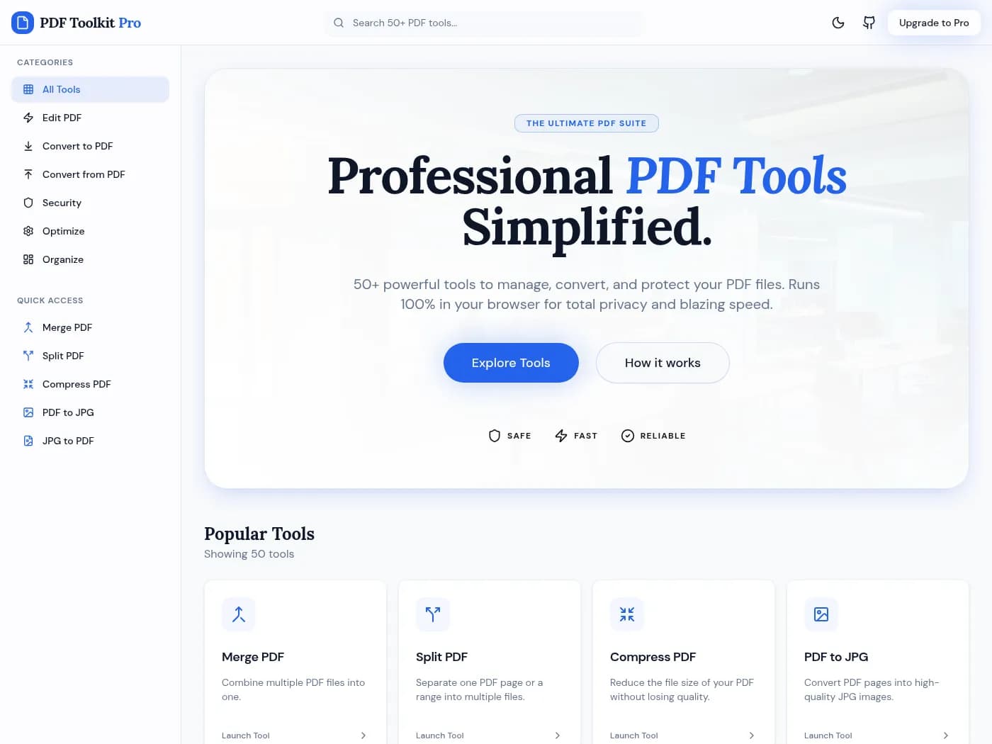PDF Toolkit Pro