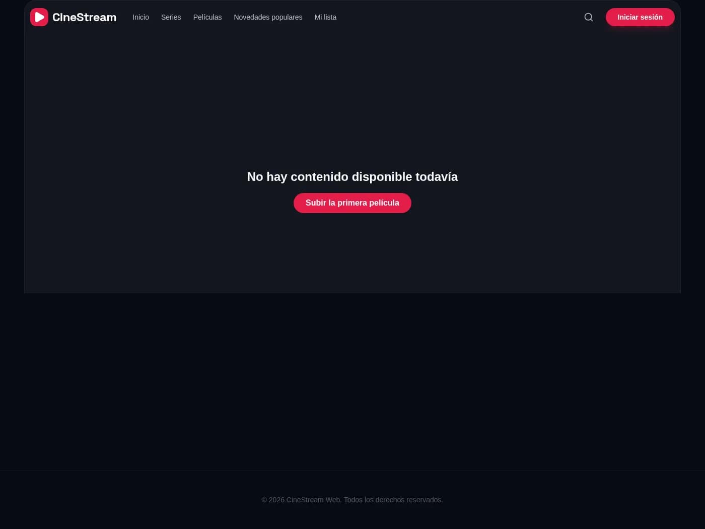 CineStream Web