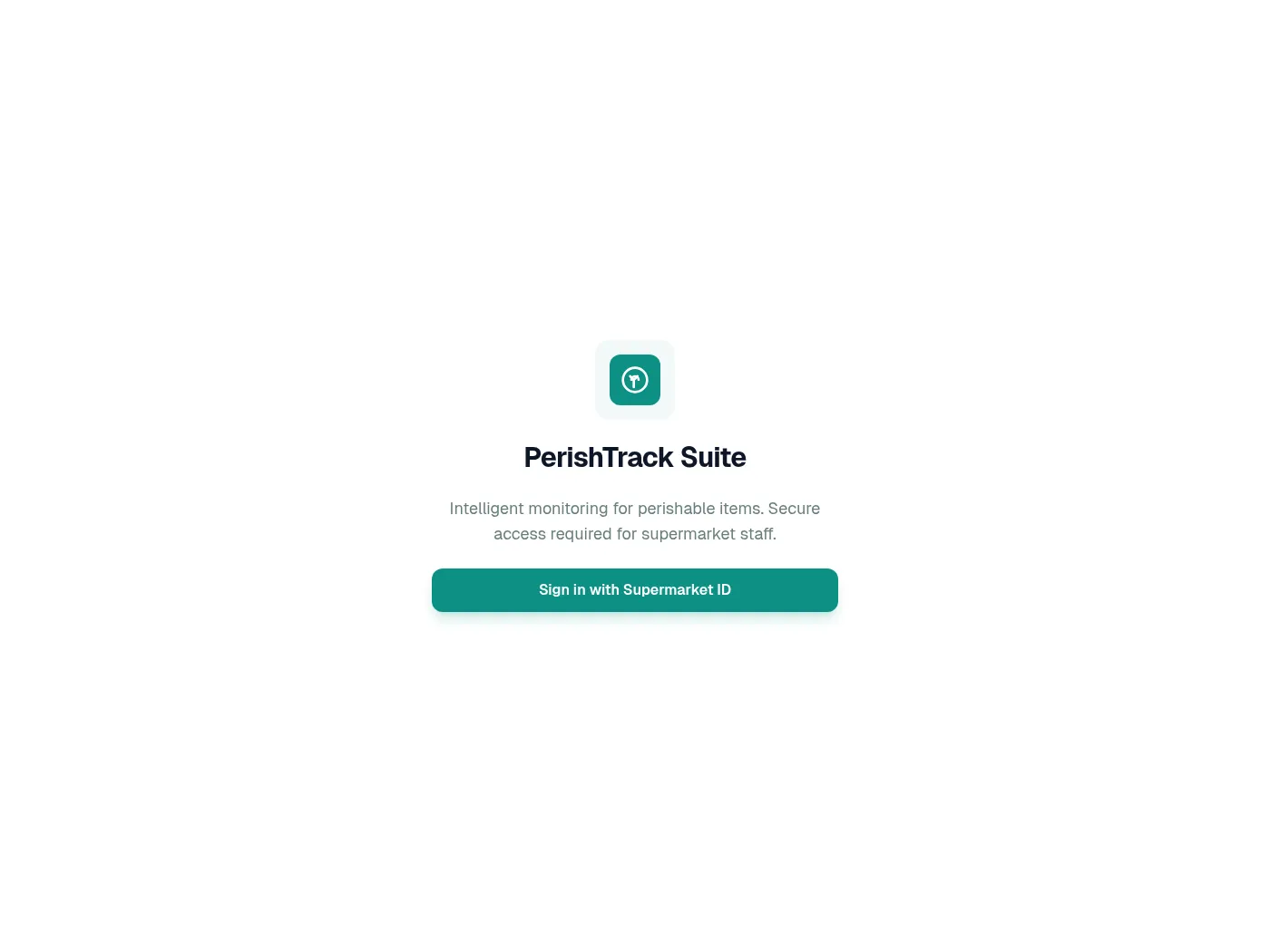 PerishTrack Supermarket Suite