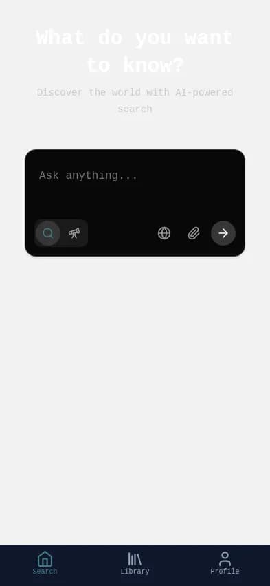 Perplexity iOS Clone