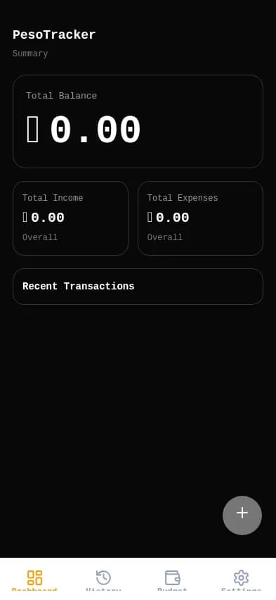 PesoTracker Finance App