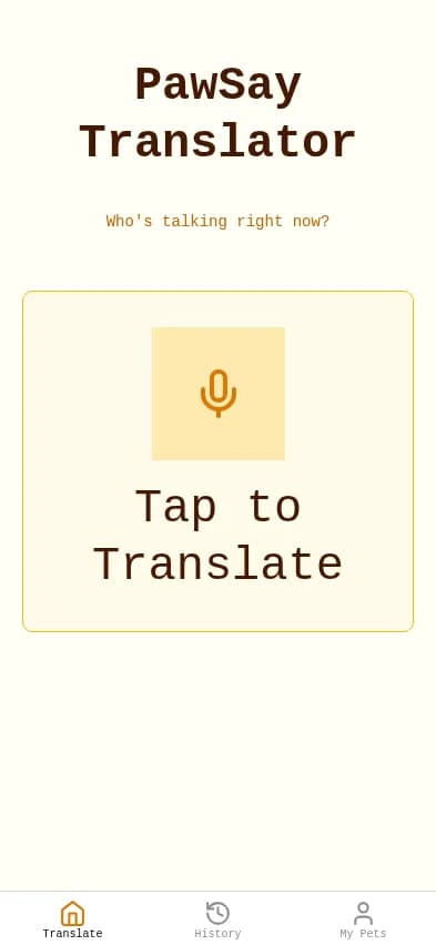 Pet Translator App