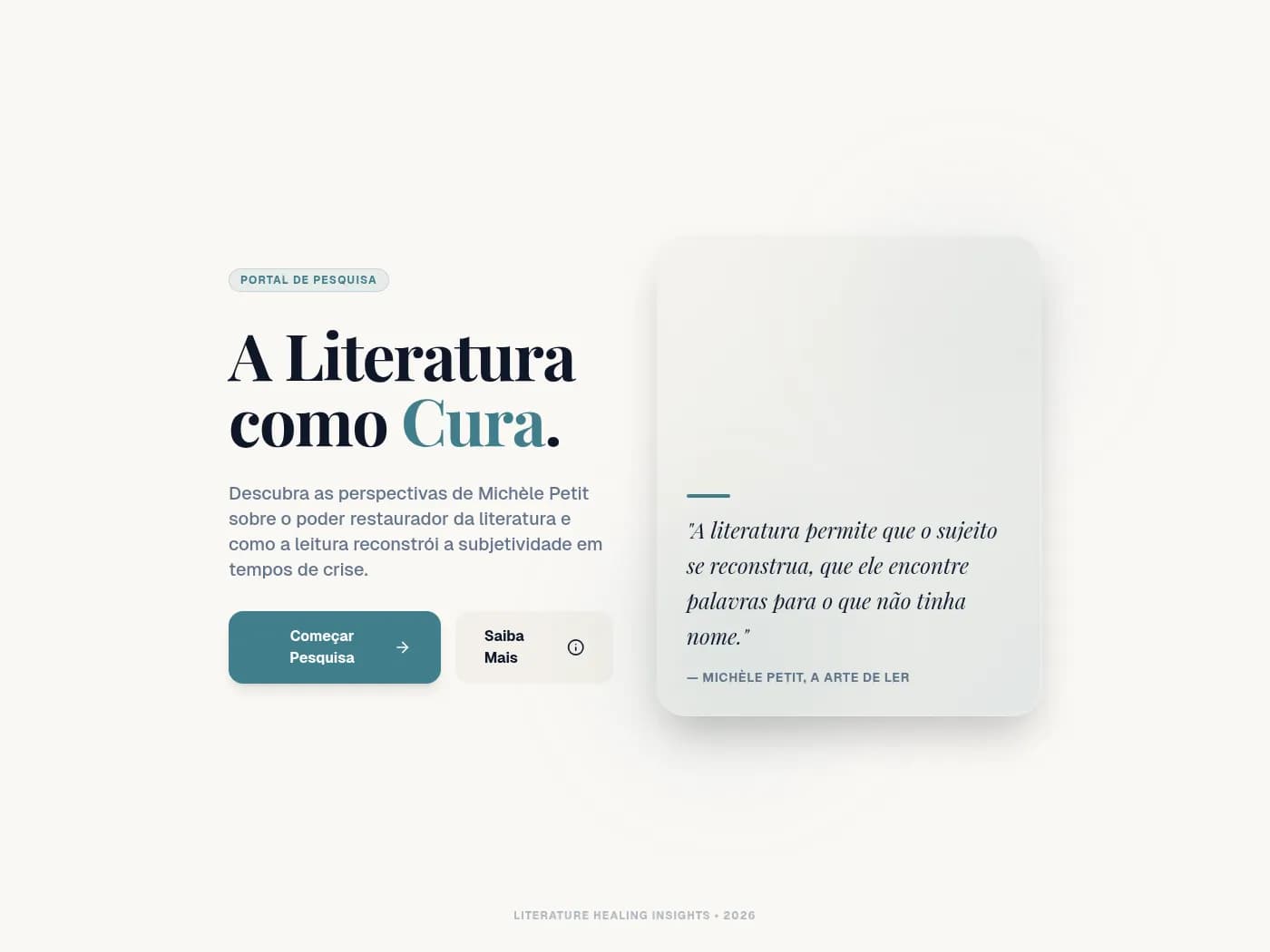 Literature Healing Insights