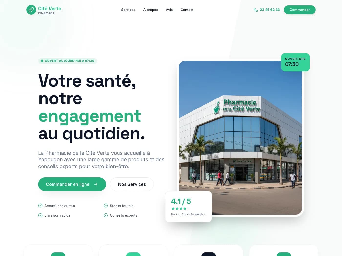 Pharmacie Cité Verte Web