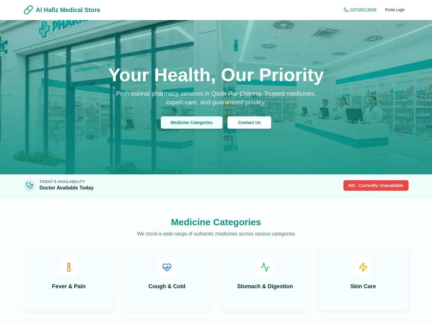 Al Hafiz Pharmacy Portal