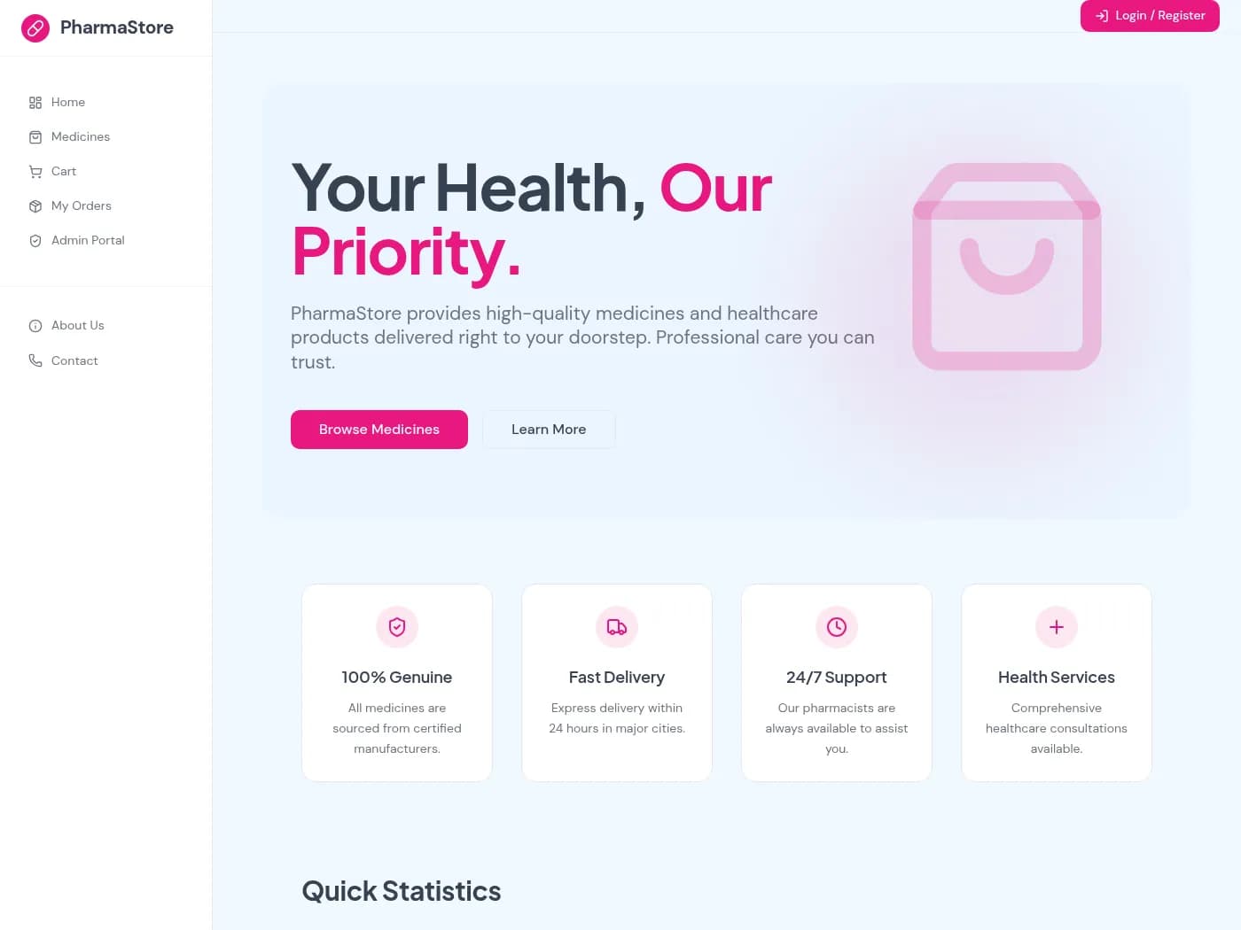 PharmaStore Web
