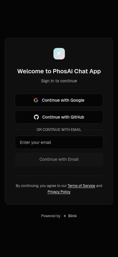 PhosAi Chat App