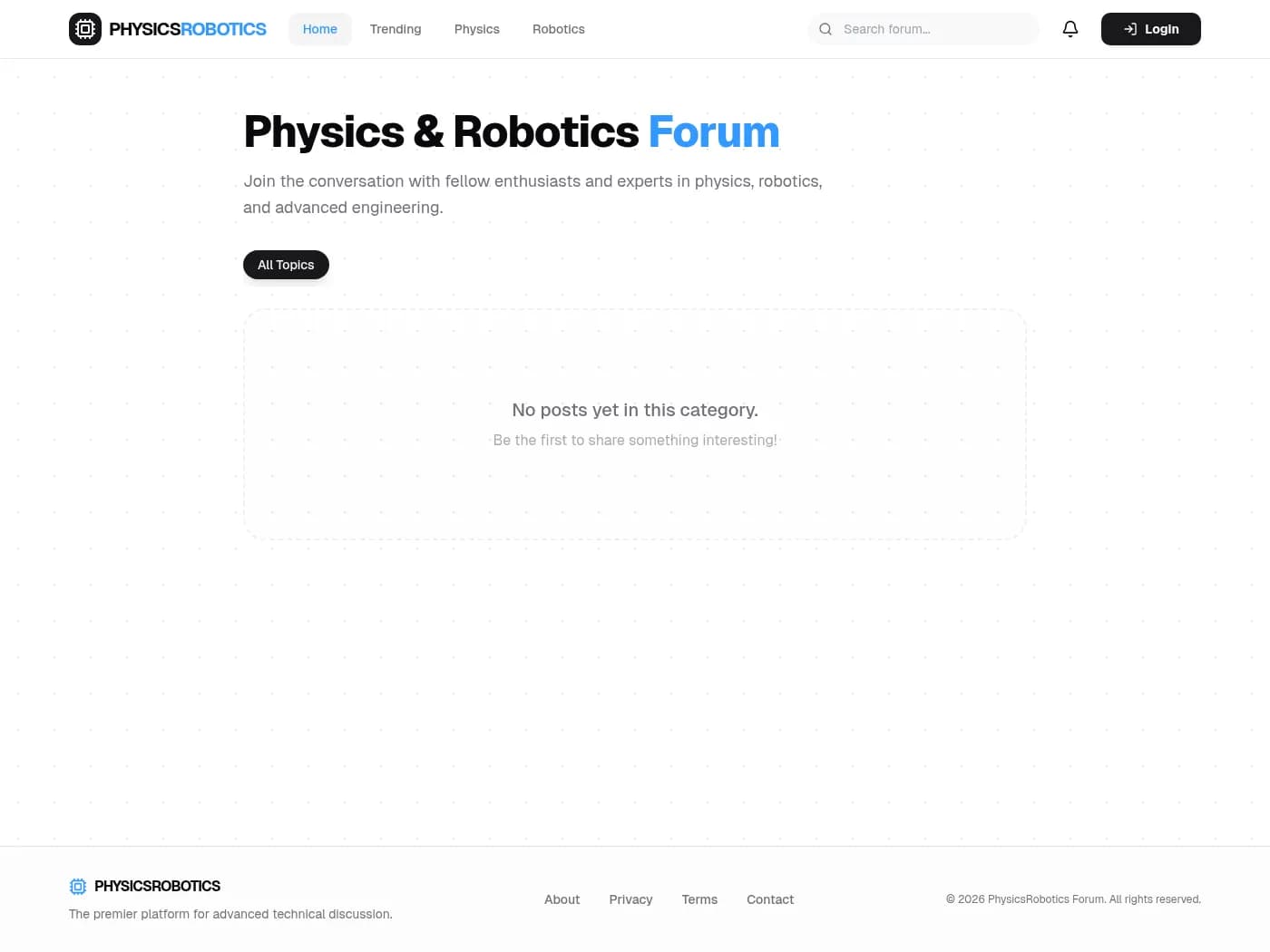 Physics Robotics Forum