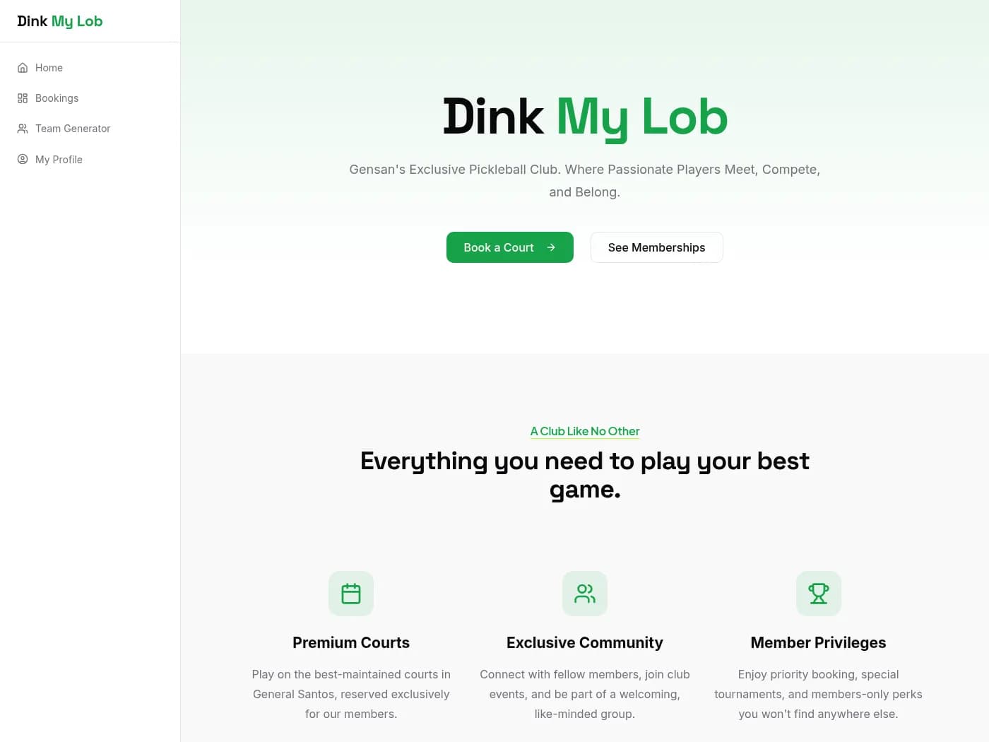 PicklePals Booking Site